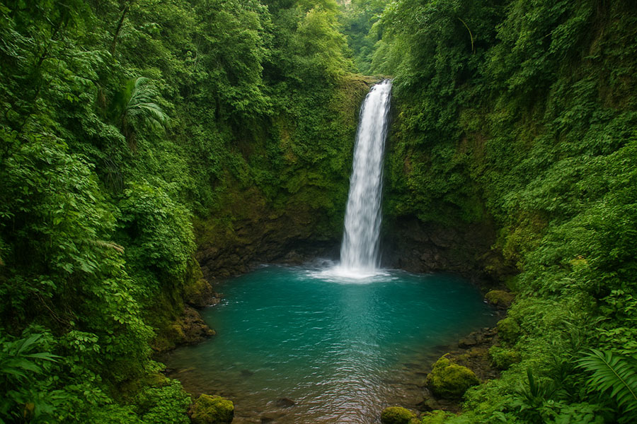 Seganing Waterfall on Nusa Penida For Experience Bali Beauty